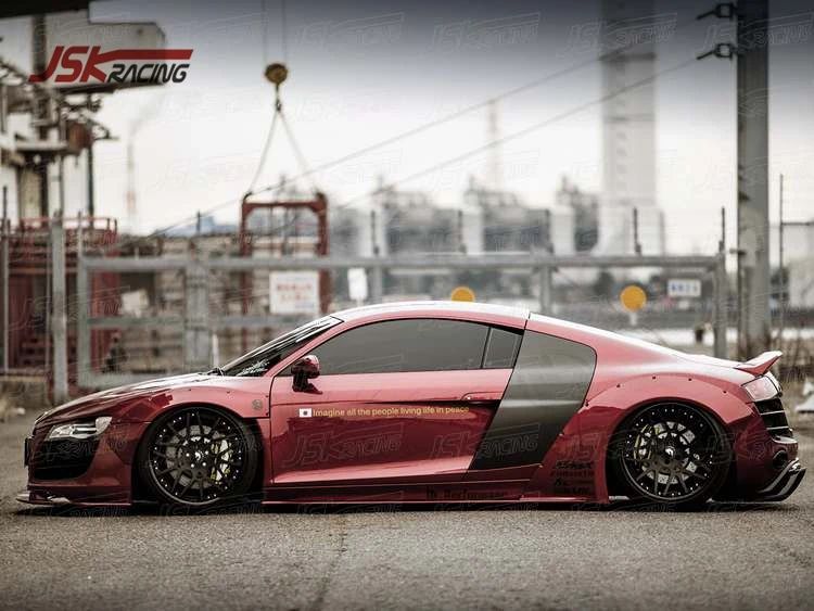 LB STYLE CARBON FIBER REAR SPOILER WING for 2008-2015 AUDI R8 V8 V10