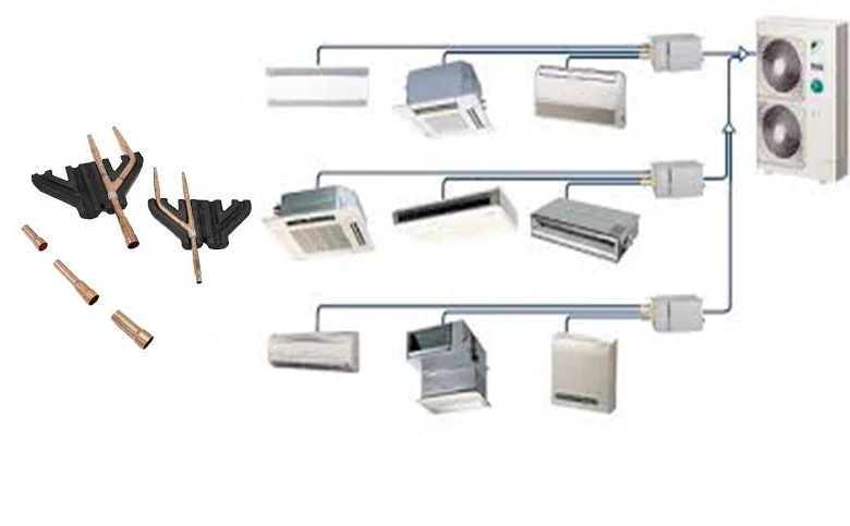 Branch Pipe Refnet Joint Vrv/vrf For Fujitsu Air Conditioning - Buy Vrf ...