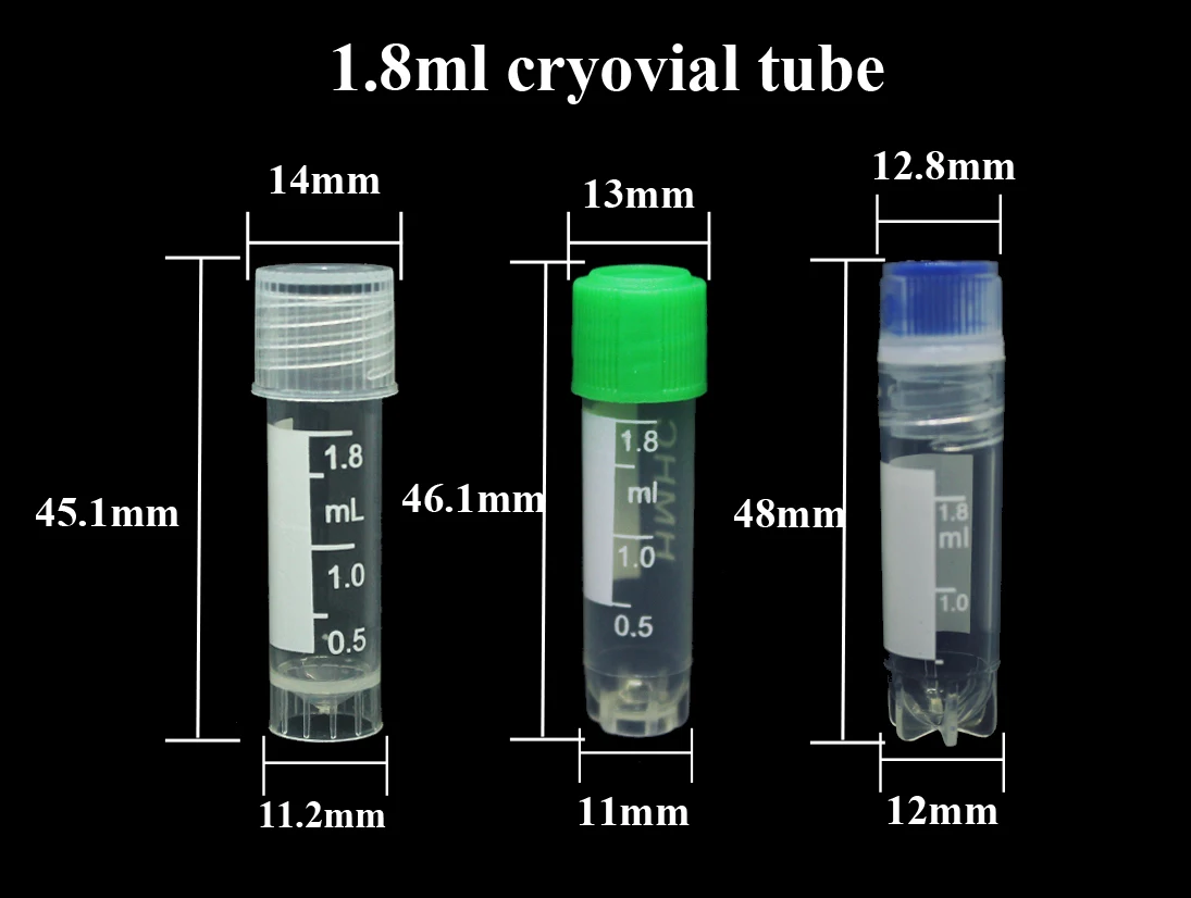 Viales de criotubo CNWTC Nunc, criovial, 1,8 ml, criotubo externo ...