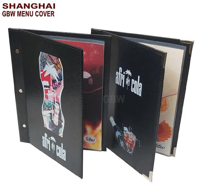 Elegant Burgundy Leather Menu Cover - A4 Design for Restaurant & Hotel ...