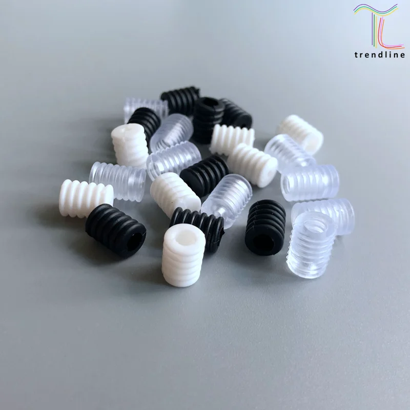 Spiral Silicone Rubber Cord Stopper Adjusters for Masks