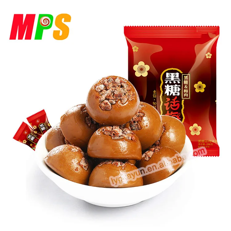 Brown Sugar Tablet Candy with Sour Plum - Enjoy Fruity Flavors