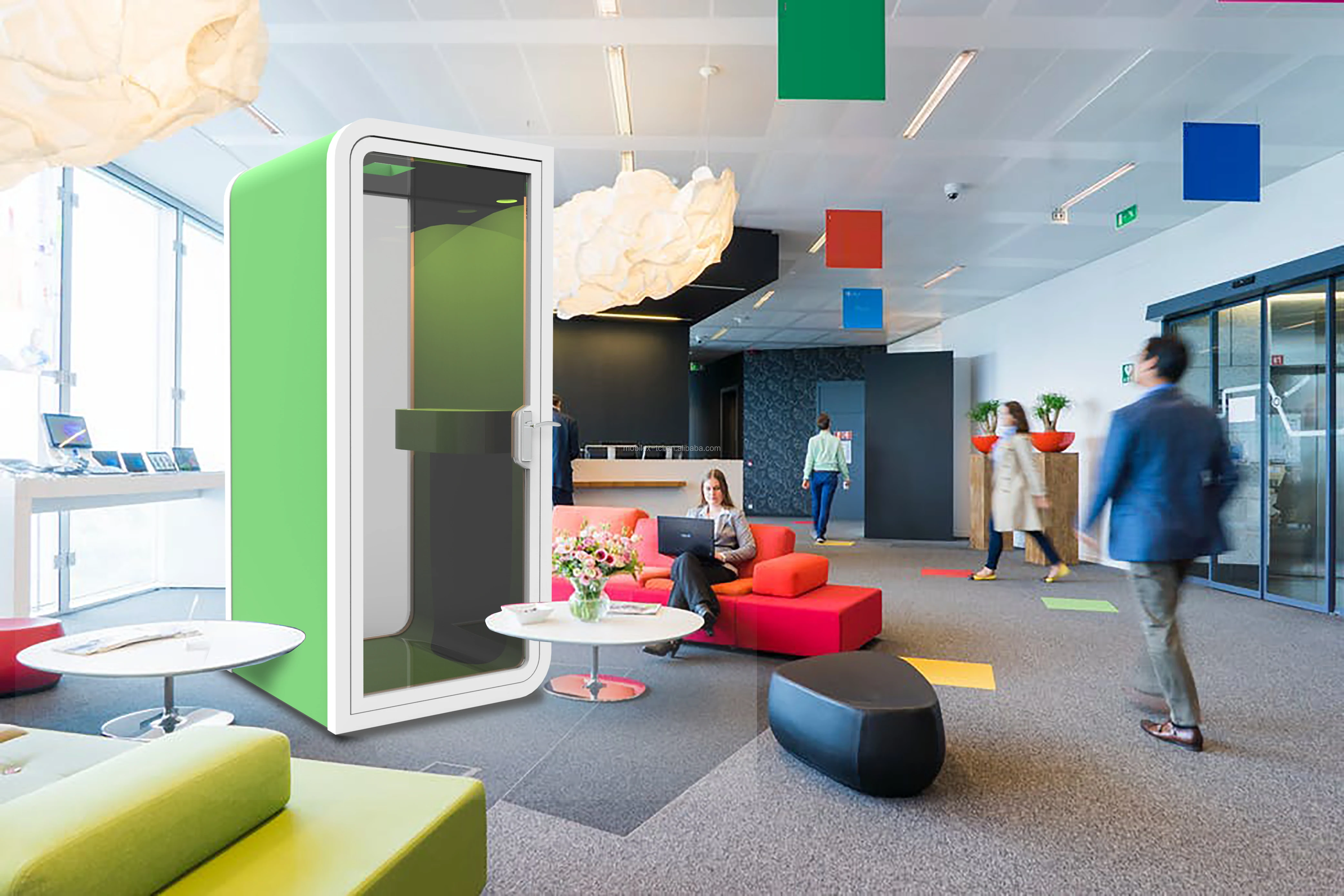 Modern Design Single Person Office Cabin Soundproof Privated Phone ...