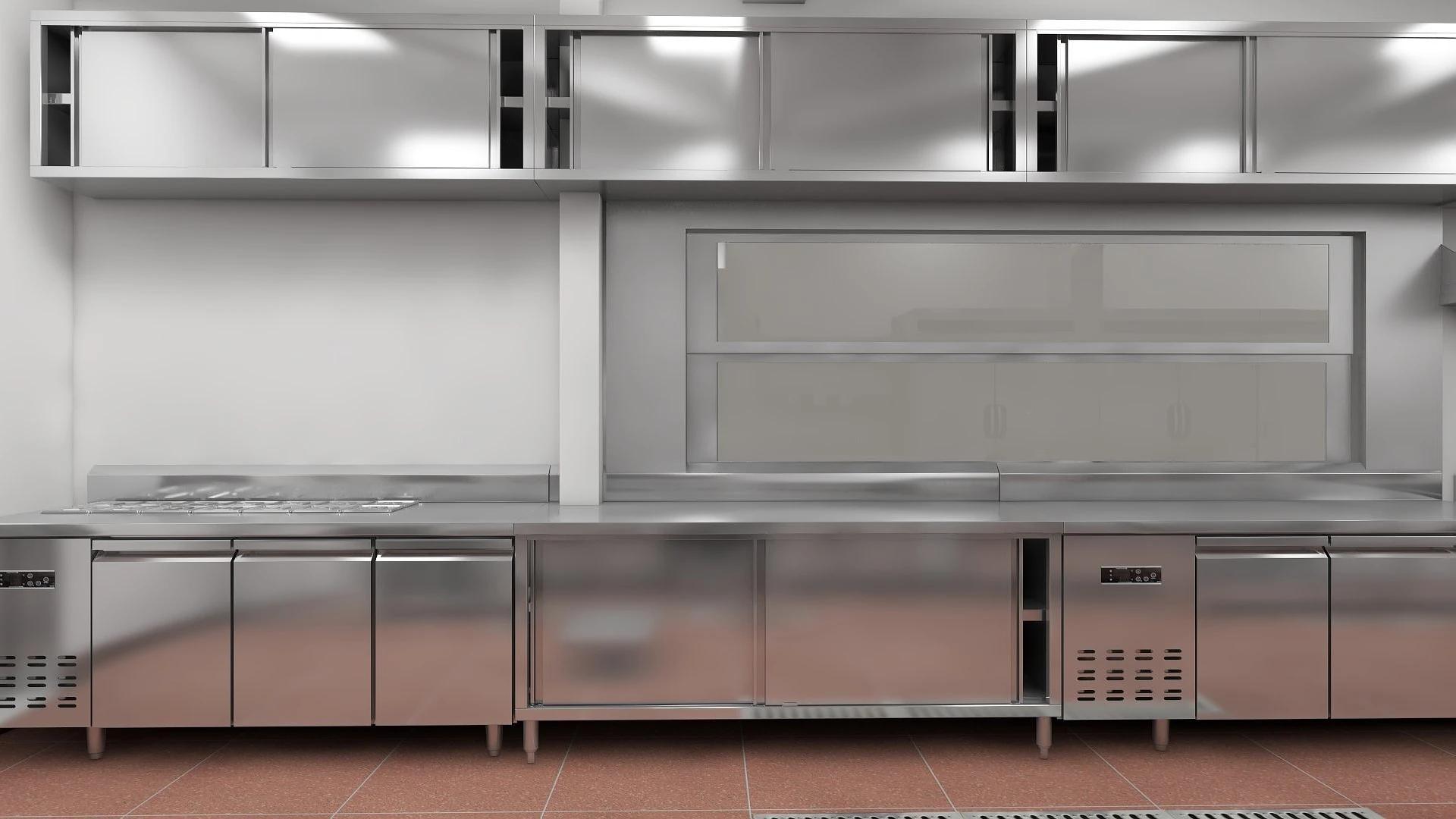 Indian Restaurant Kitchen 3D Rendering and VR Design