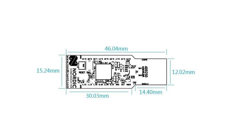 Nrf52840 Dongle Usb Dongle For Eval Nrf52840 Development Tool Module