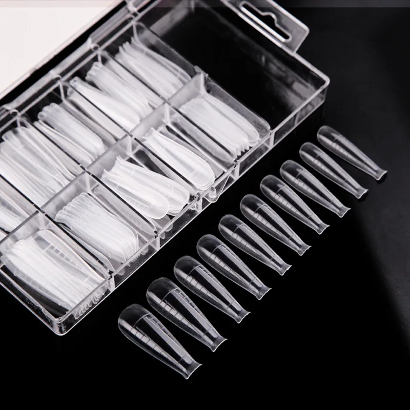 100pcs Dual Forms Nail System - Quick Building Gel Mold Tips