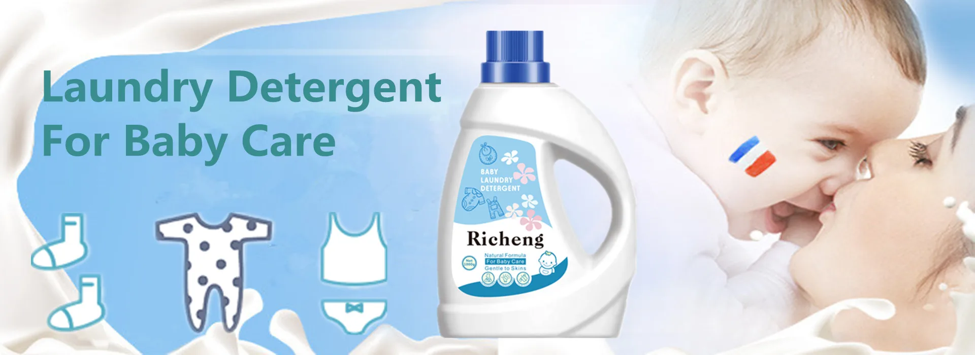 Oem 1000g Natural Washing Detergent Liquid Household Deep Cleaning Baby ...