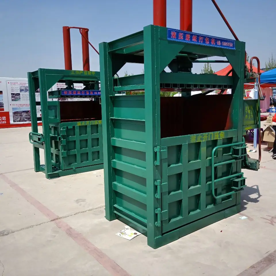 Vertical Hydraulic Carton Paper Cardboard Press Baler / Waste Paper ...