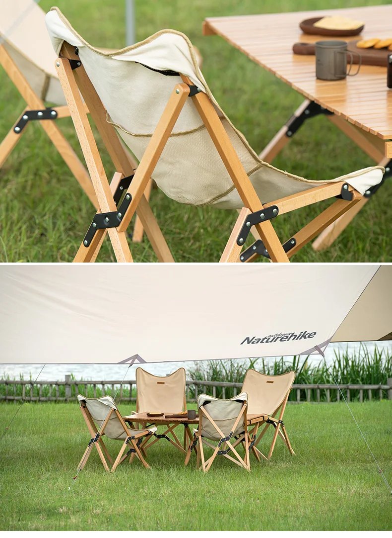Naturehike Outdoor Furniture - Portable Wood Butterfly Chair