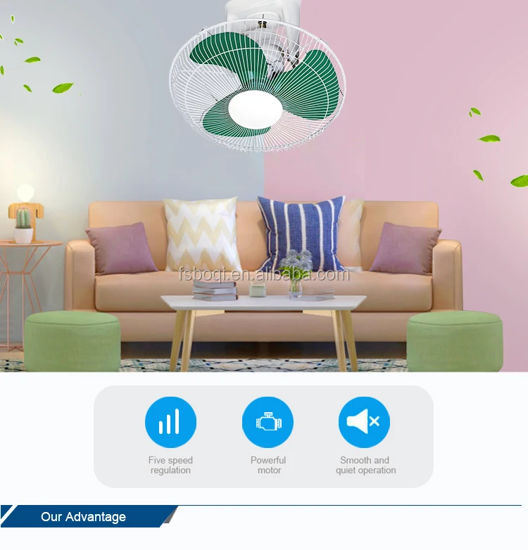 16 Inch Orbit Fan - Powerful 360 Degree Oscillating Ceiling Fan