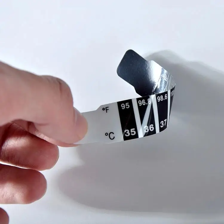 Reusable Forehead Thermometer Strip Dual Scale Feverscan Sticker Liquid ...