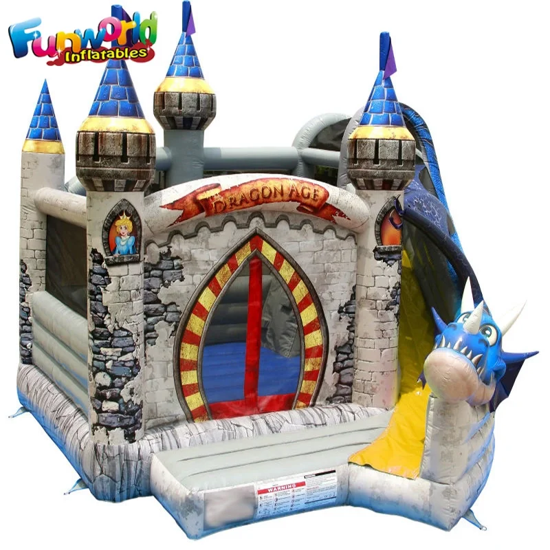 Dragon Theme Kids Bounce House - Fun Inflatable Castle