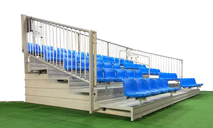 5 Rows Bleachers Seating Tribunes Metal Bleacher Aluminum