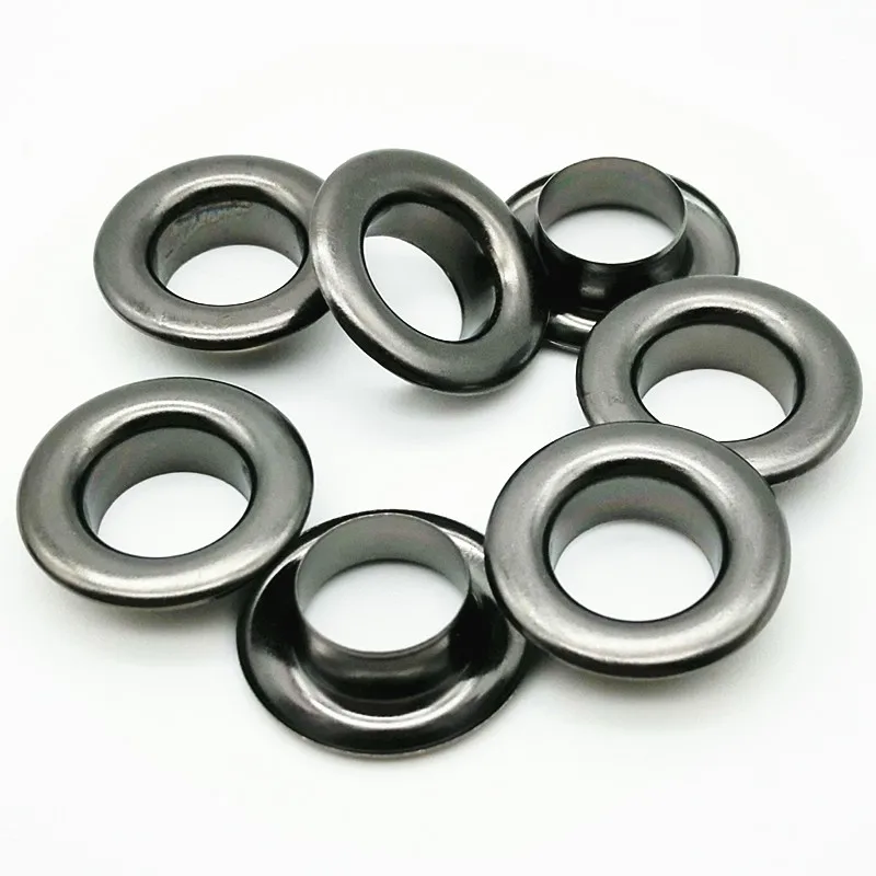 18mm Outer, 10mm Inner Size Brass Eyelet in Gun Metal Color