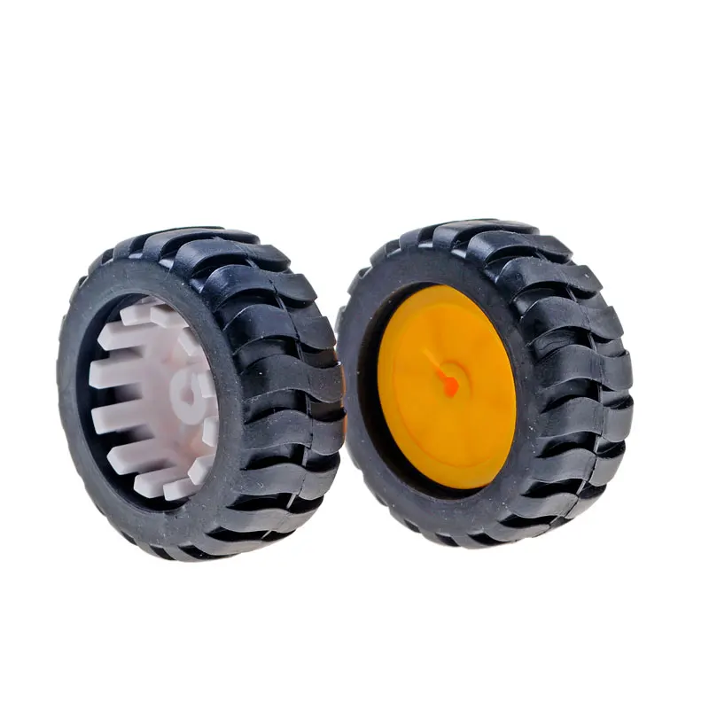 43*19*3mm N20 Wheel D-axis Rubber Wheel For N20 Dc Geared Motor Diy ...