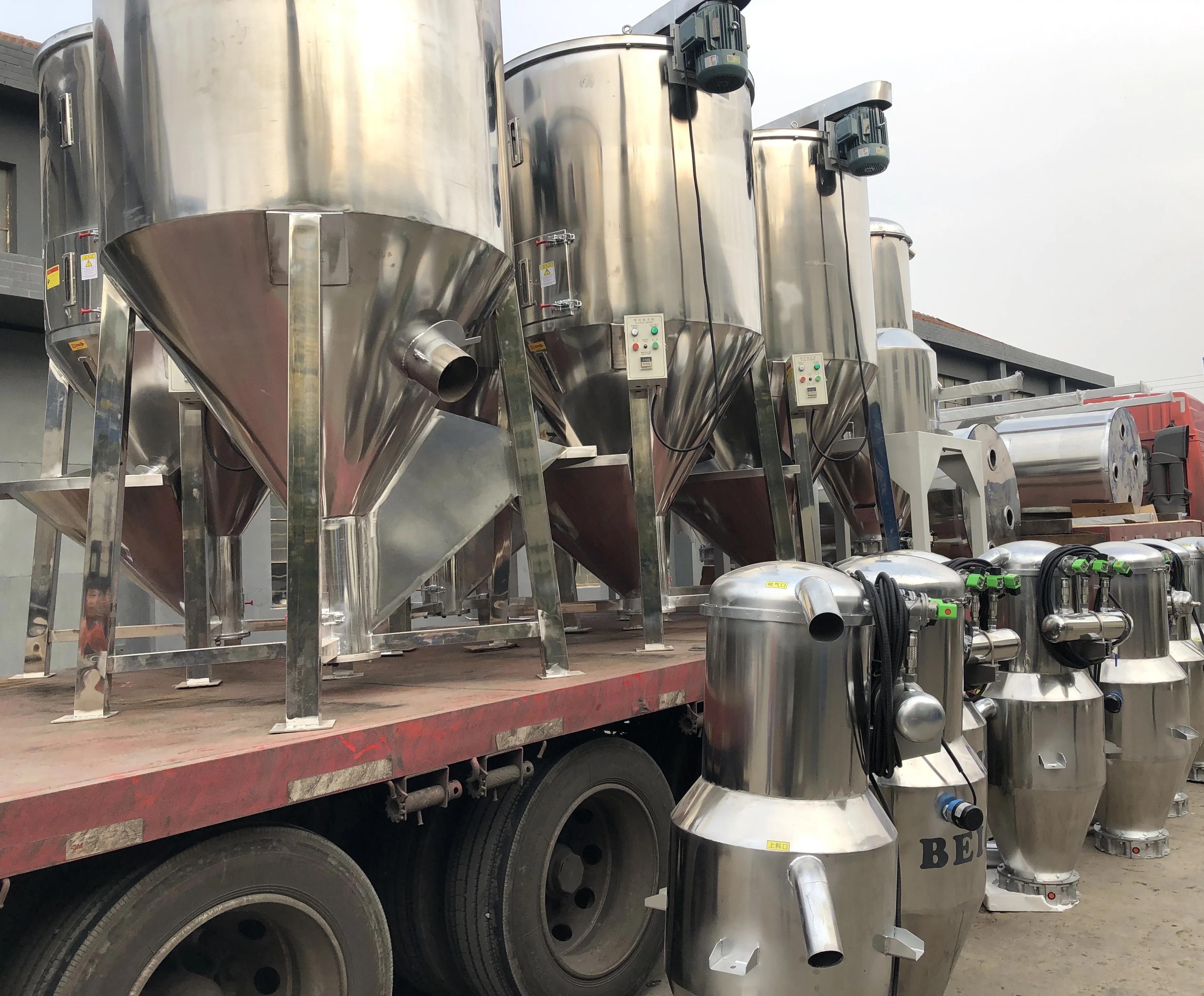 Beion Plastic Resin Vertical Blender Drying Type Plastic Mixer - Buy ...