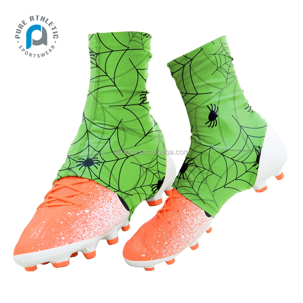 Pure Custom Oem Wholesale Sublimation Sports Spats Black Football Cleat ...