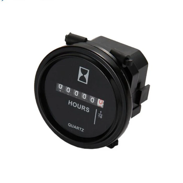 6 Digits Digital Hour Meter Time Counter Quartz Timer Hourmeter ( 0 To 99999.9 Hours) 12-36 V ...