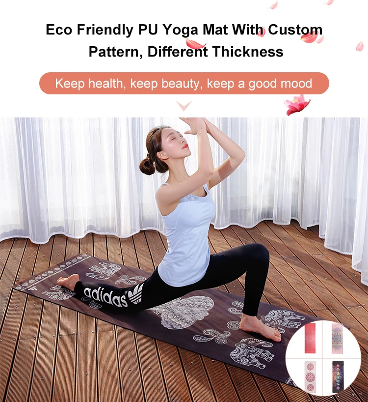 Wholesale Eco Friendly Custom Print Logo Natural Rubber Yoga Mat ...