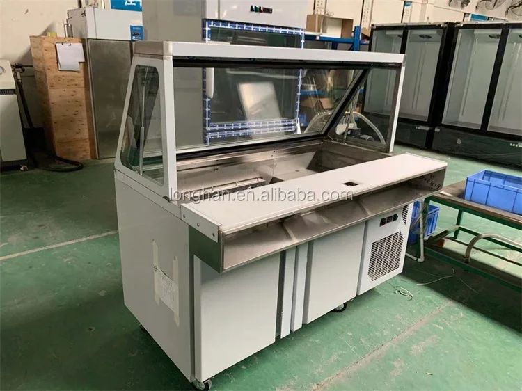 Commercial Subway Restaurant Refrigerating Sandwich Prep Table