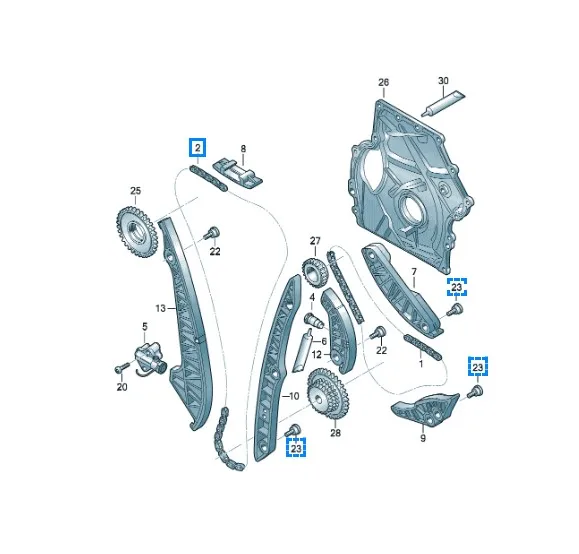 Timing Chain Kit for VW and Audi Engines - Reliable Performance