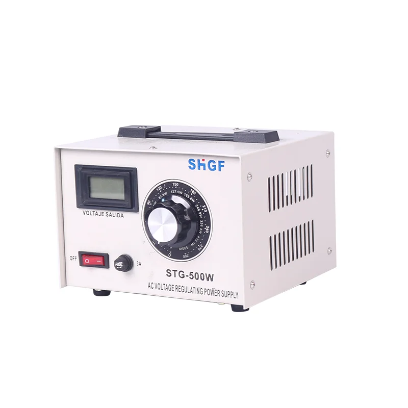 STG 500watt Single Phase Voltage Regulator - 220V/110V