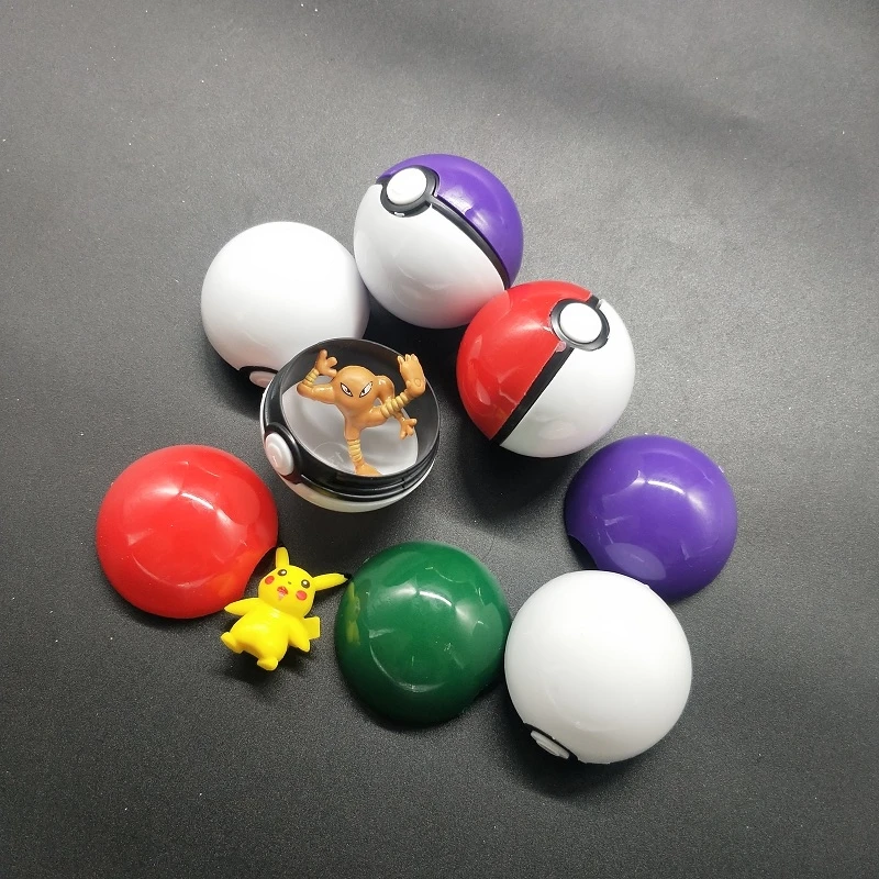 Wholesale Vending Toy Capsule Empty Pokeball 50mm Pokemon Ball For Kids ...