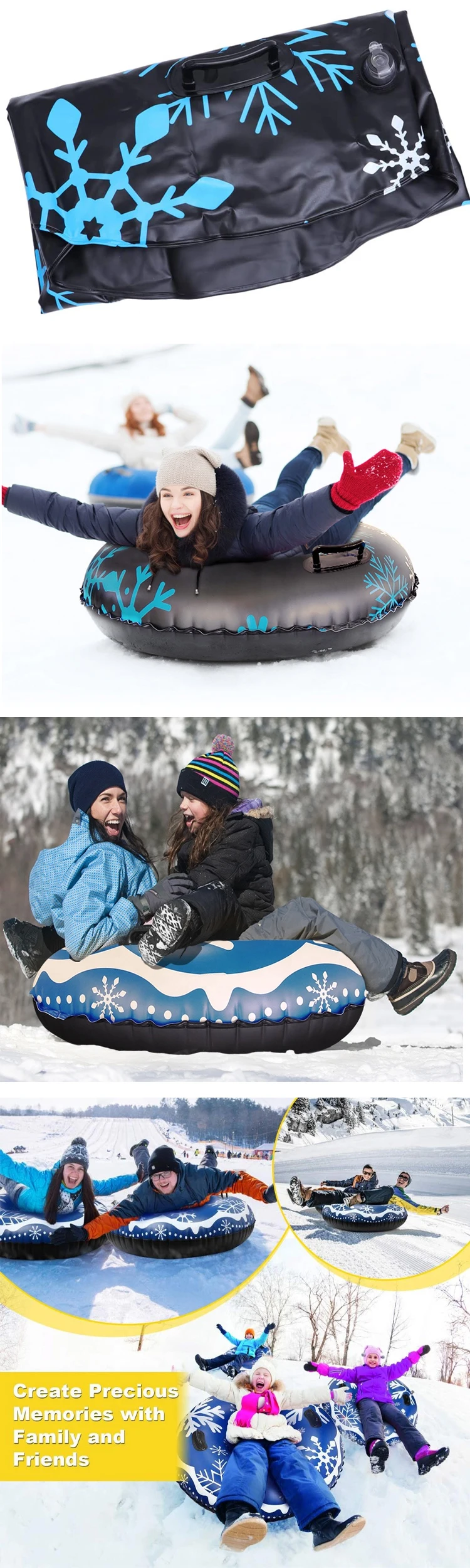 Inflatable Snow Toys Snow Tube Sled For Winter Outdoor Sports - Buy ...