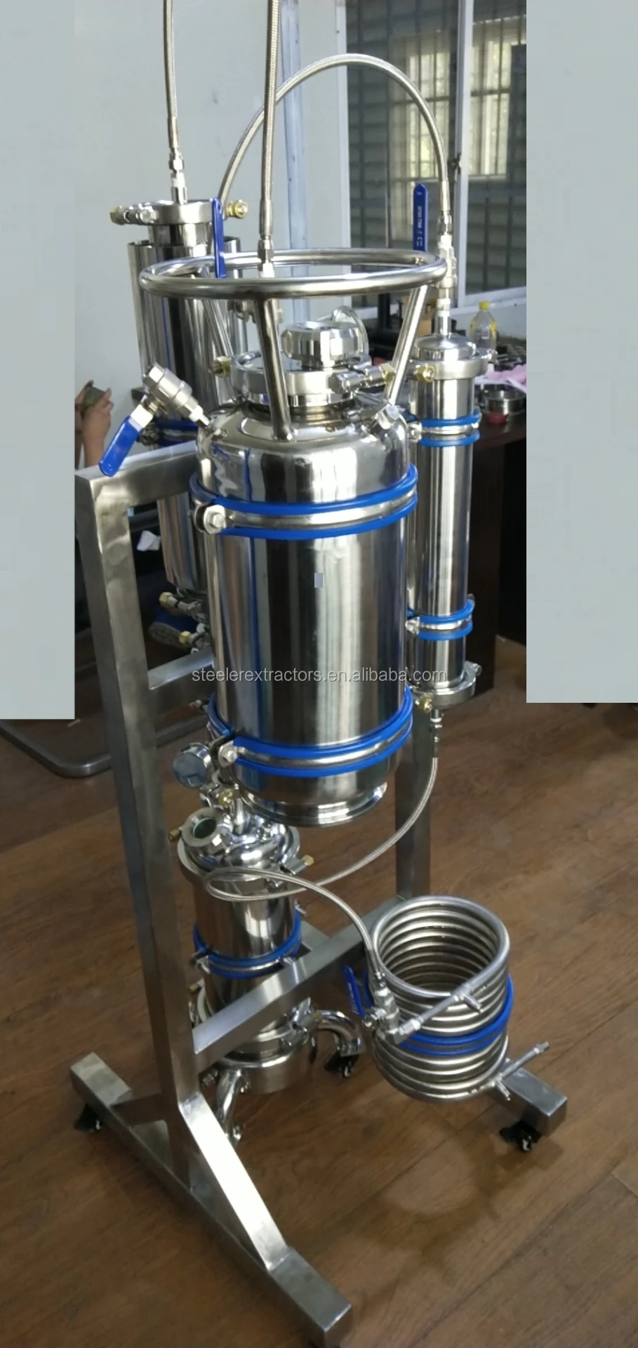 2LB SS304 Dewaxing Column BHO Closed Loop Extractor with Recovery Tank ...