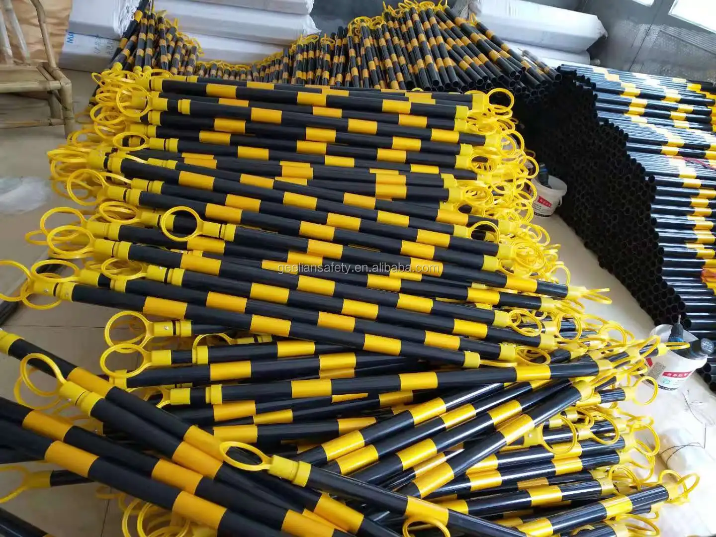 Retractable Traffic Cone Bars - Durable and Reflective