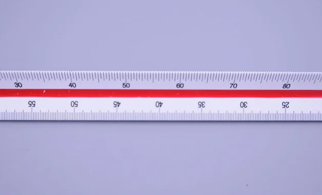 Three Edge Triangle Scale Ruler Plastic Engineering Design Ruler - Buy ...