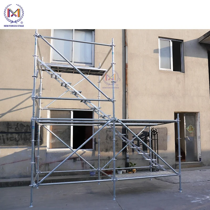 Main Frame Scaffolding Tubular Steel Frame Scaffolding For Formwork ...