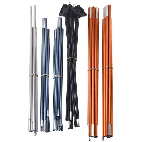 Aluminium Telescoping Camping Tarp Tent Poles With Carry Bag 2.3 M ...