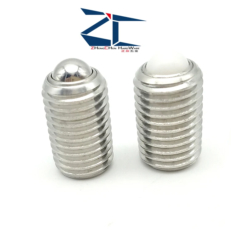 Stainless Steel Press Fit Spring Loaded Ball Plunger Ball Transfer Unit ...
