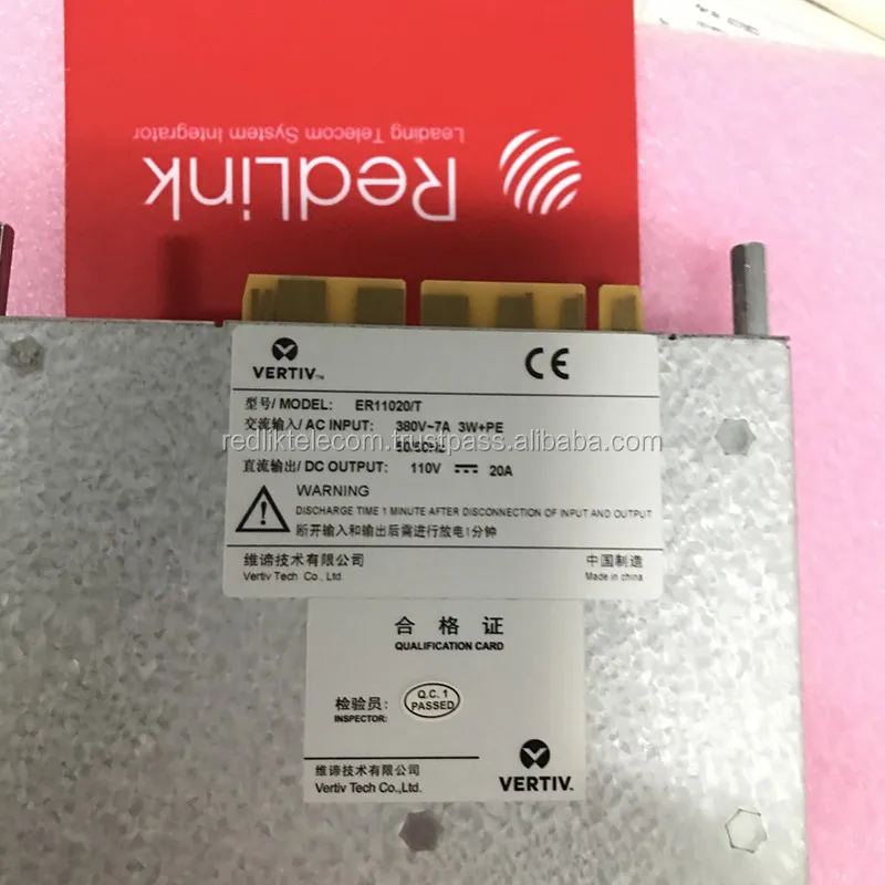 Telecom Power Dc 110v 20a Er11020t Rectifier Module Emerson Vertiv ...