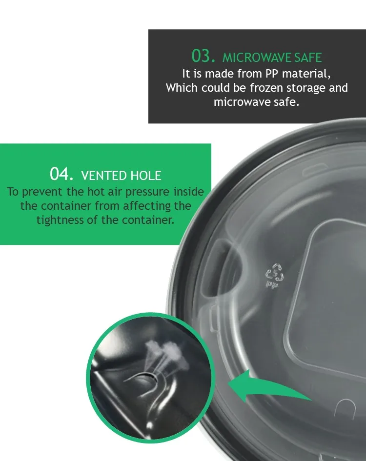 2 Divided Disposable Soup Noodle Pp Bowl With Removable Food Tray - Buy ...