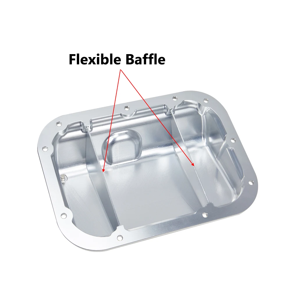 Aluminum CNC GTR R35 Engine Oil Pan with Baffle Black/silver