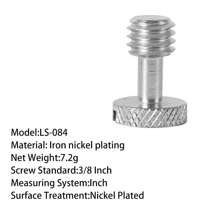 3/8'' Precision Knurled Thread Head Long Dslr Camera Screw Tripod ...