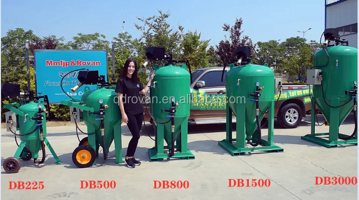 Mobile Dustless Used Sandblasting Equipment DB500 for Sale