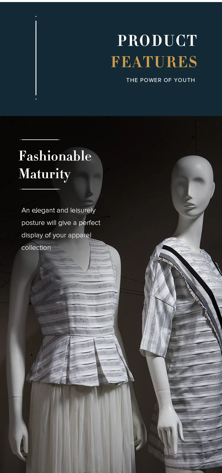 Fashion Garment Store High-end Full Body Fiberglass Leisure Dressmake ...