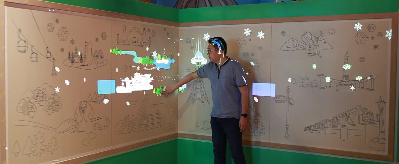 Interactive Touch Screen Digital Signage Projector for Advertising & OEM