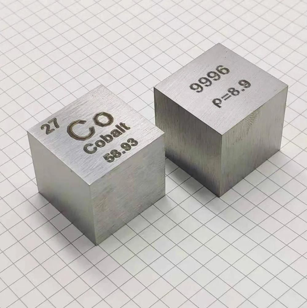 10mm 25.4mm Cobalt Metal Cubes 99.96% for Element Collections