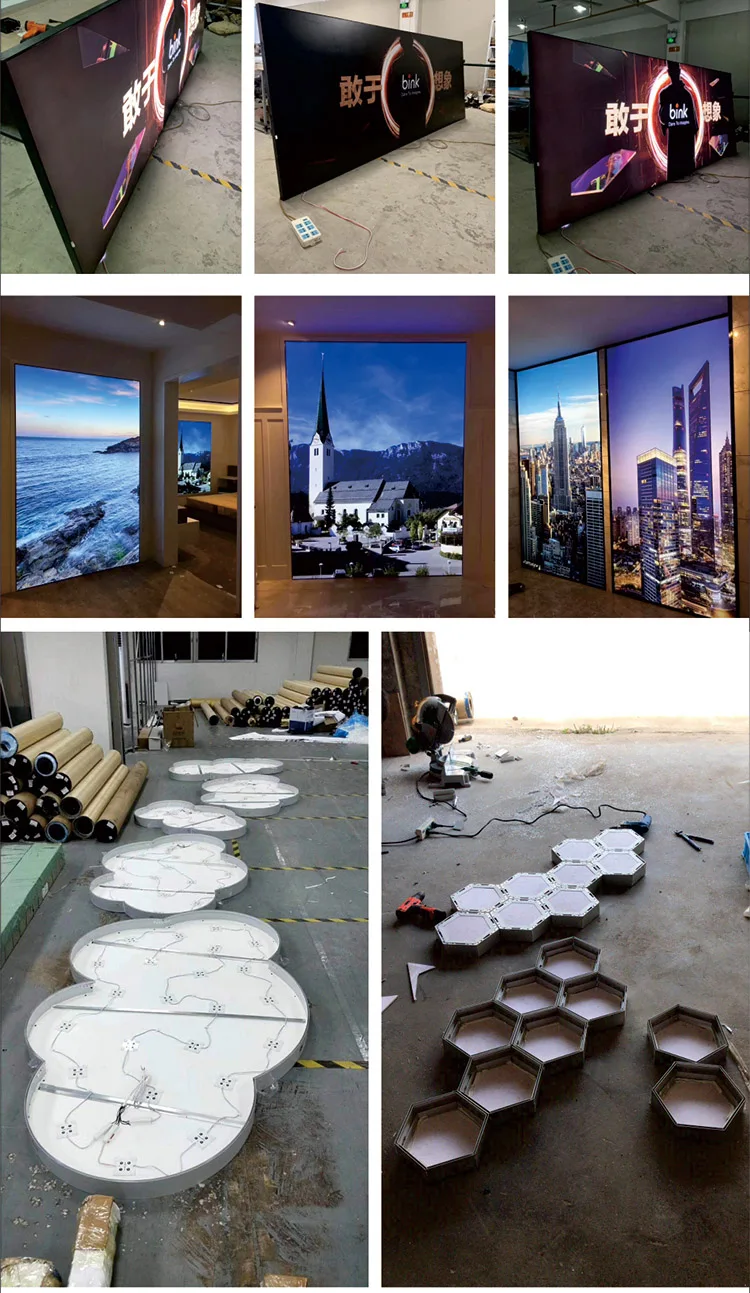 Big Supermarket Sign Board Seg Lightbox Custom Led Frameless Fabric ...