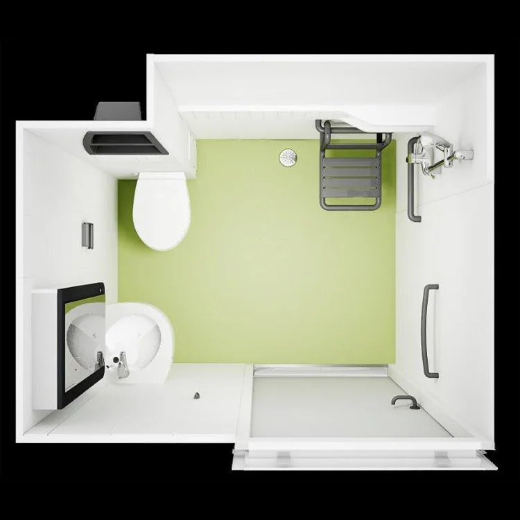 Small Prefabricated Houses Prefab Modular Bathroom With Toilet - Buy ...