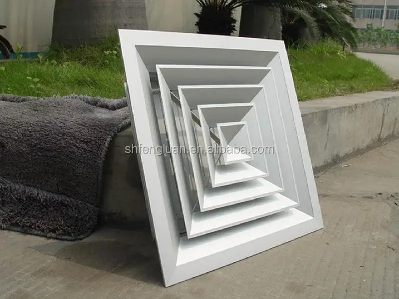 4 Way Square Air Ceiling Diffuser - Efficient HVAC Solutions
