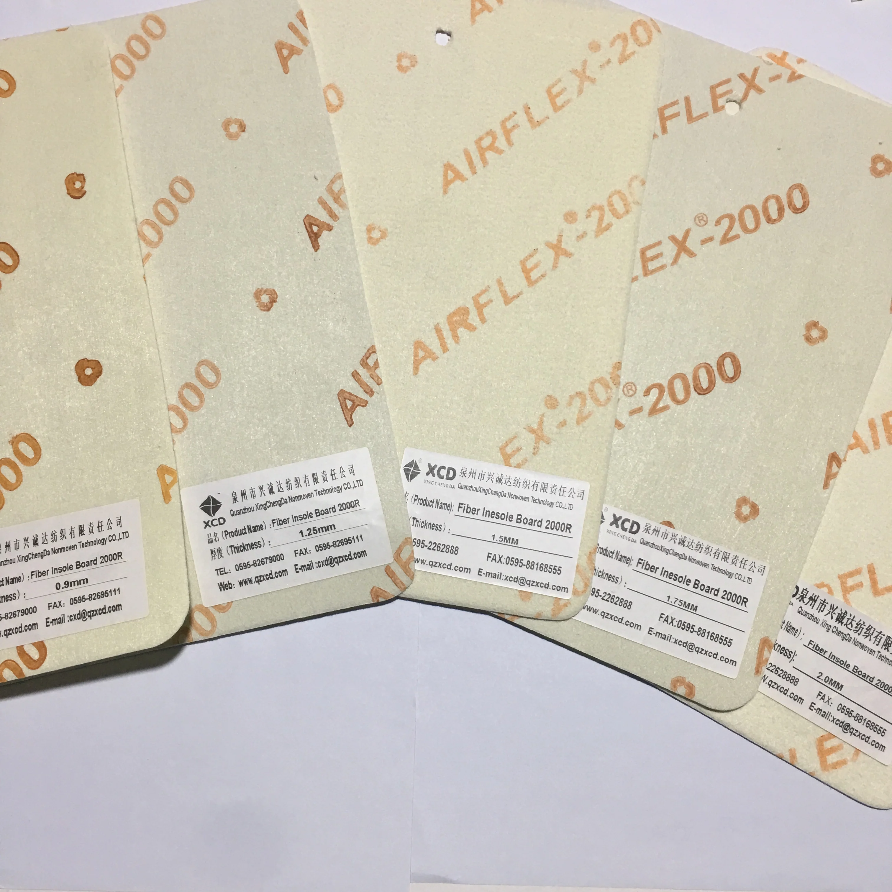 Non Woven Fiber Insole Board With Eva For Shoes Insole Materials Texon ...