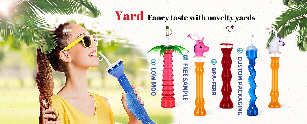 800ml Alien Yard Cup - Eco-Friendly PET Plastic Slush Glass