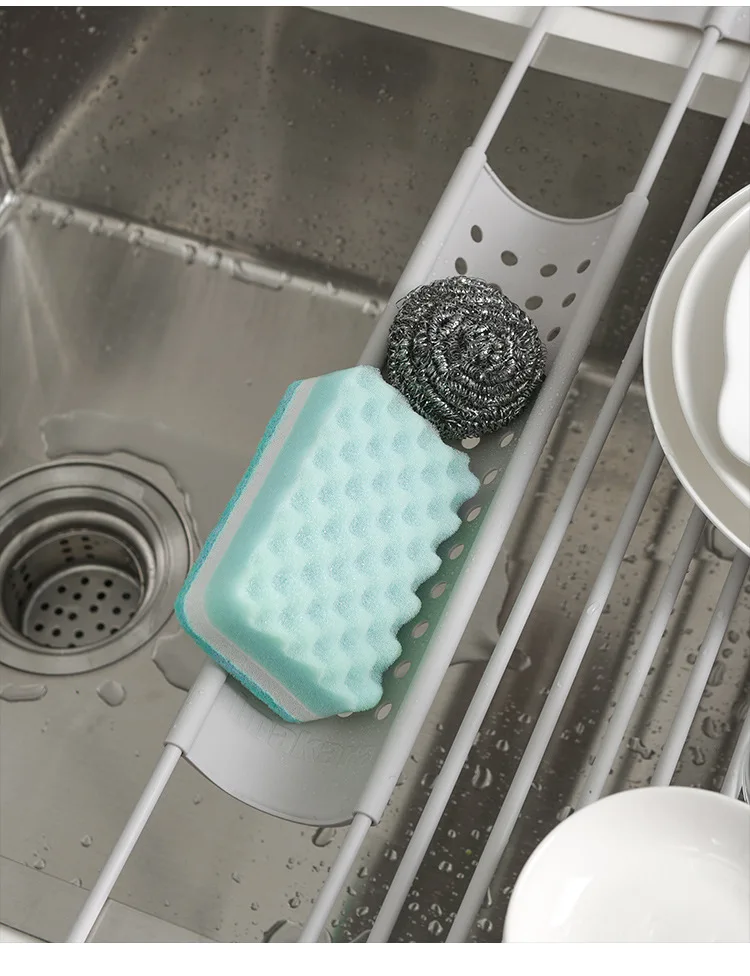 100% Food Grade Kitchen Collapsible Silicone Draining Rack Silicone ...