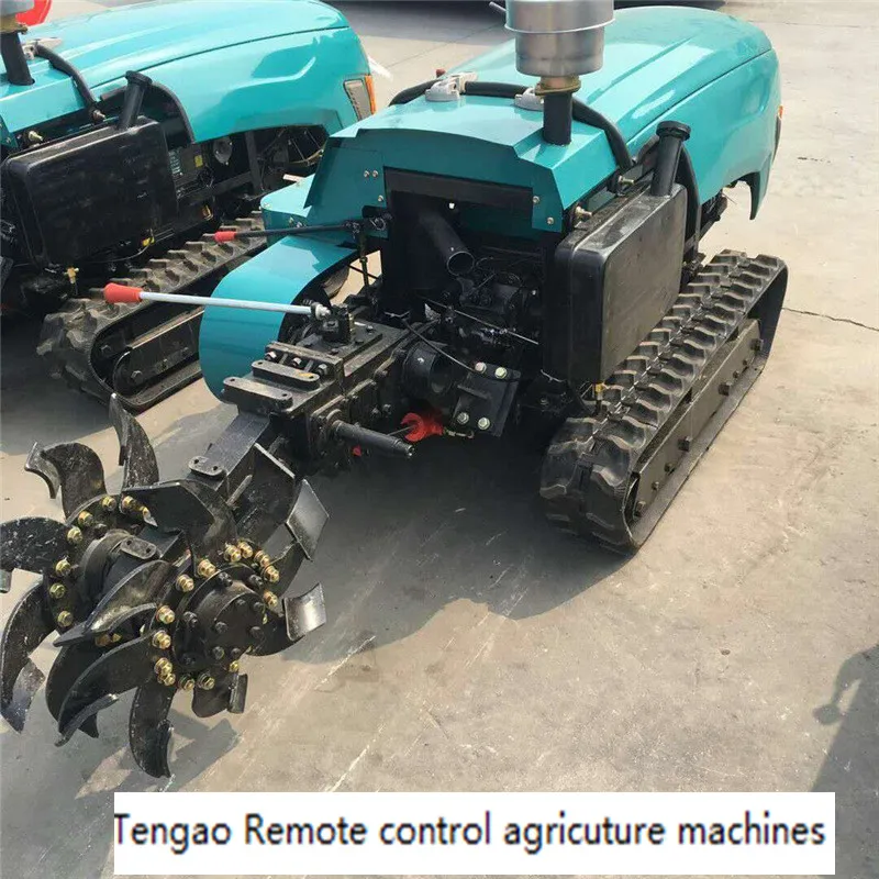 Remote Control Self-propelled Crawler Rotary Tiller Weeder Cultivator ...