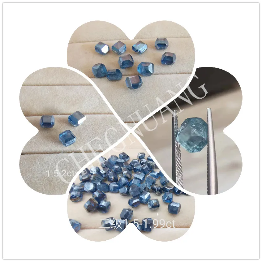 Cvd Diamond Fancy Blue Hpht Rough Diamond - Buy Cvd Diamond Fancy Blue ...